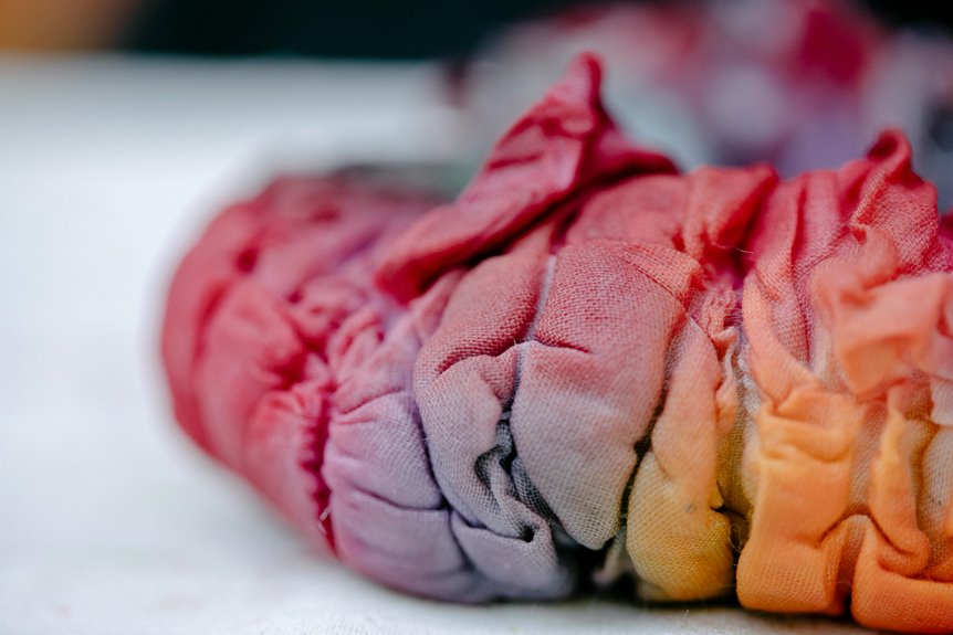 How to Create a Rainbow V-Pattern Tie-Dye - Knowing Fabric